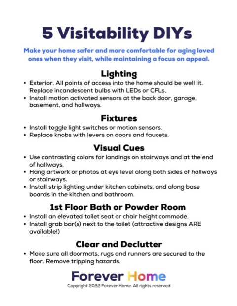 5 Visitability DIY Tips - Parenting Aging Parents